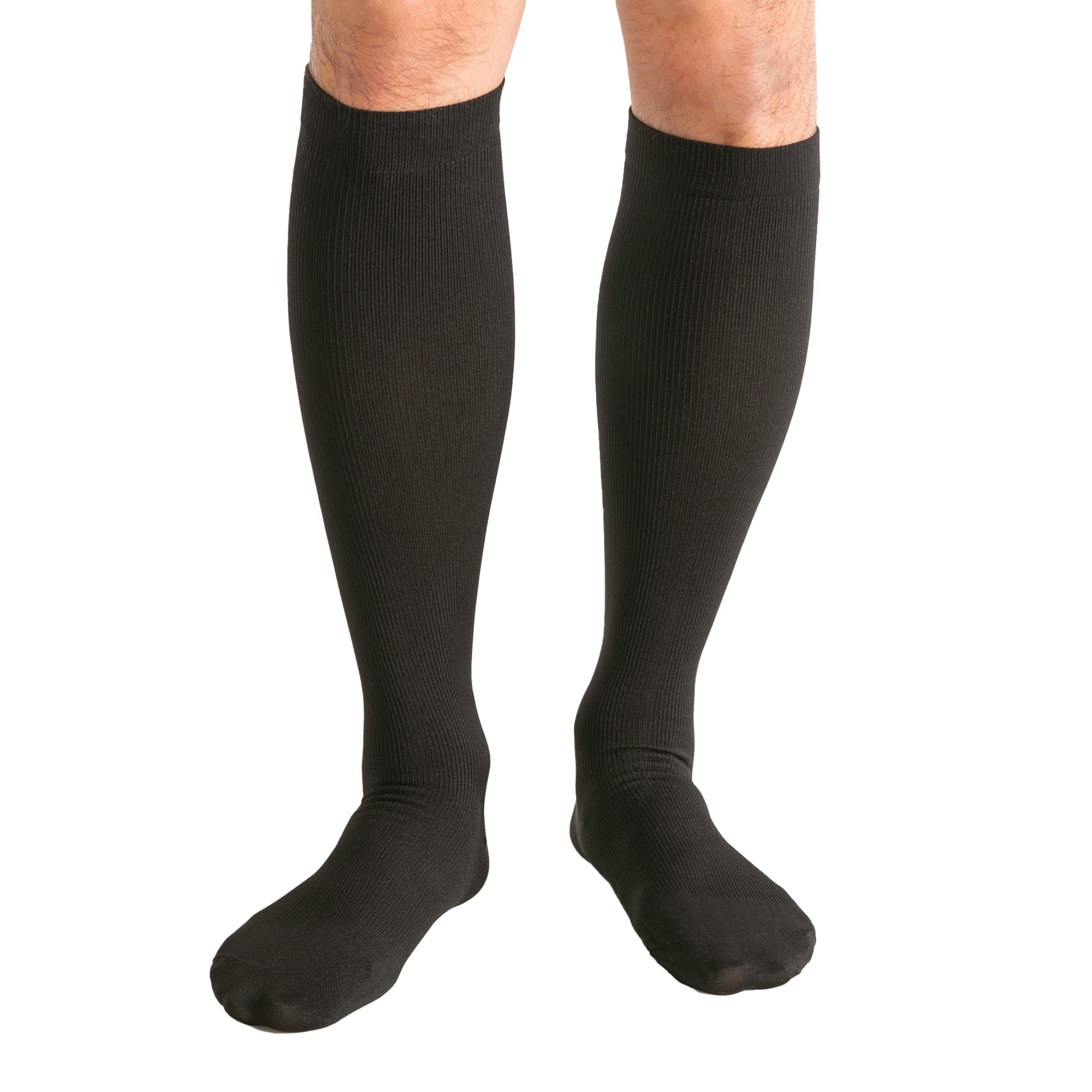 Bios - Men's Compression Trouser Socks 15- 20 mm Hg, Black