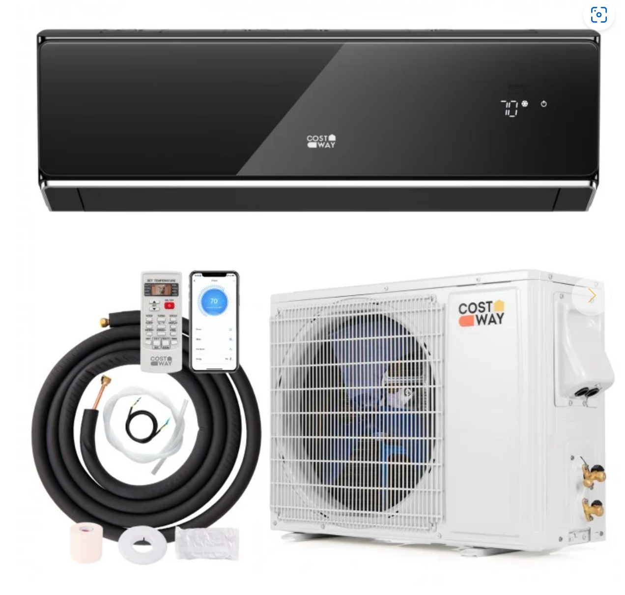*Energy Star Certified 18000 BTU 21 SEER2 208-230V Mini Split Air Cond