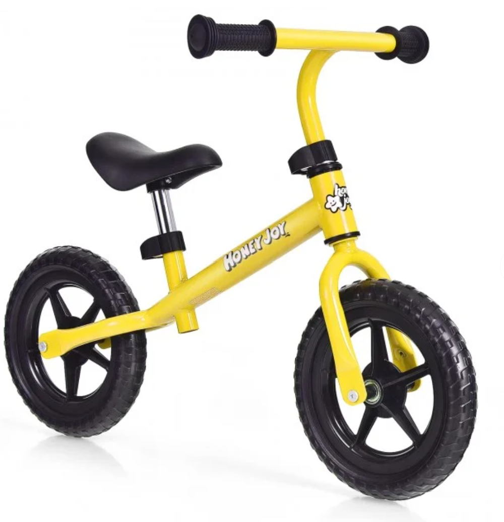 *Kids No Pedal Balance Bike Adjustable Ages 30 Months to 5 Years - Yel