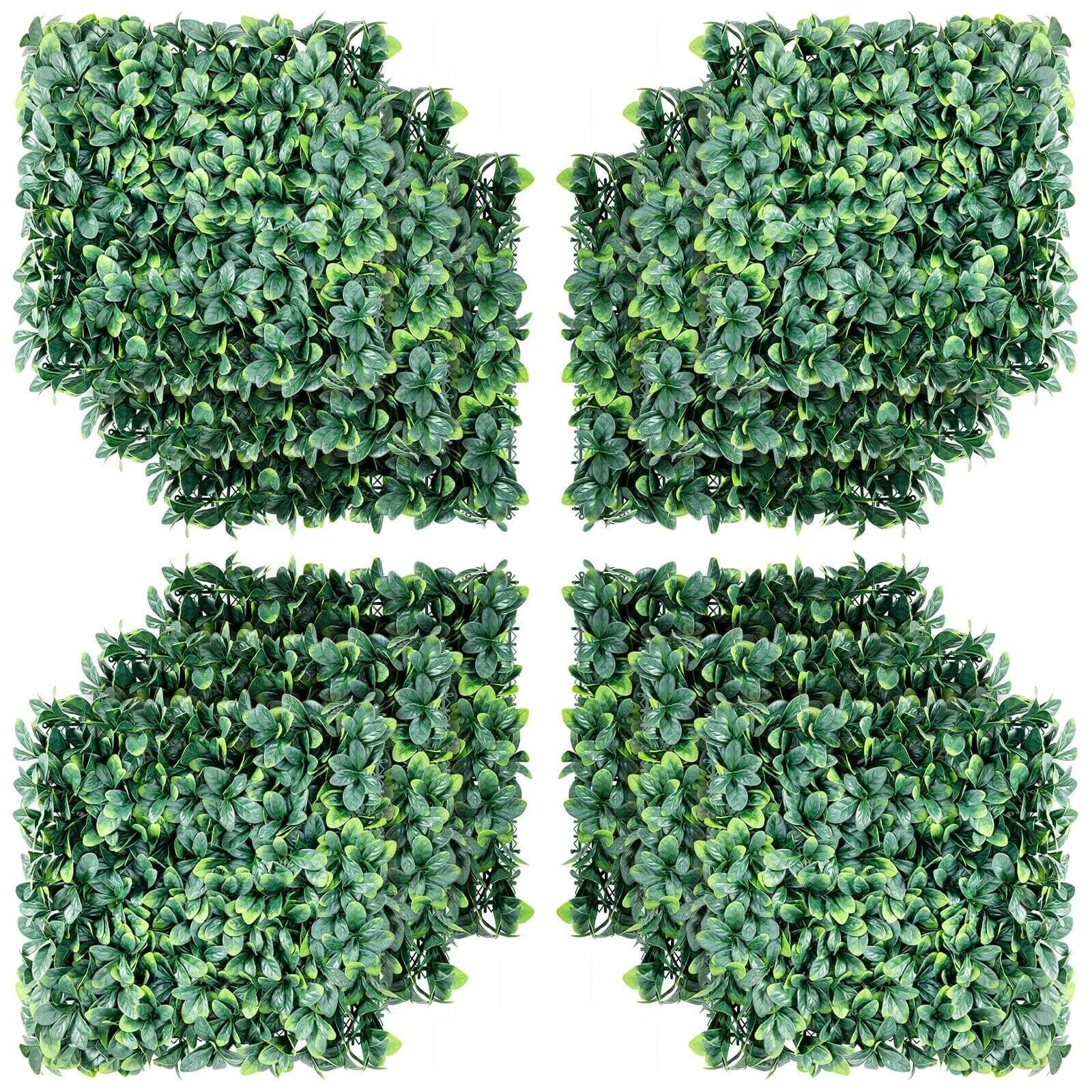 12 Pcs 20 x 20" Artificial Ficus Hedge Plant for Wedding Decorations