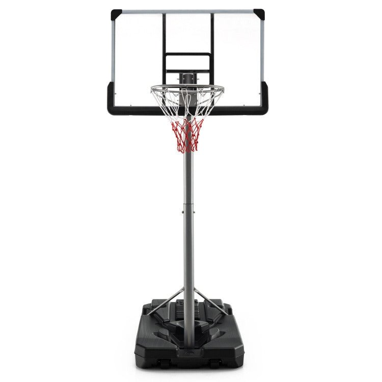 Basketball Hoop with 5.4-6.6FT Adjustable Height and 50" Backboard-Bla