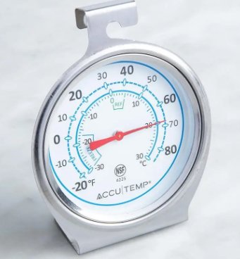 Clearance - Accu-Temp Platinum Thermometer Fridge-Freezer (Stainless S