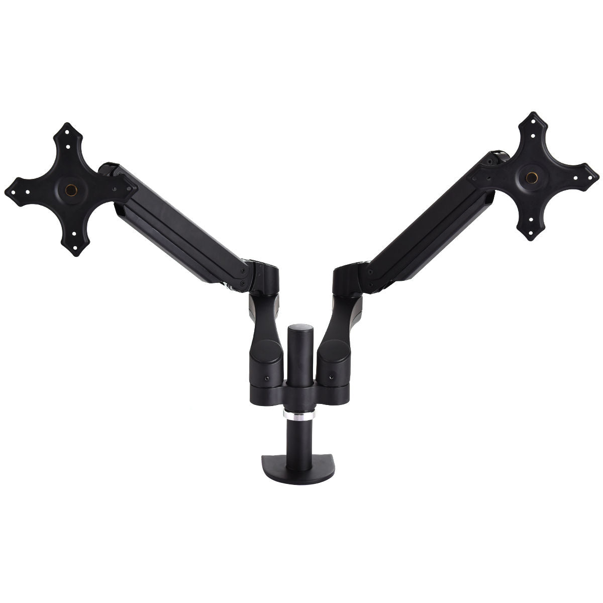 Dual LCD Monitor Spring Arms TV LCD Bracket Desk Mount Stand 2 Screens