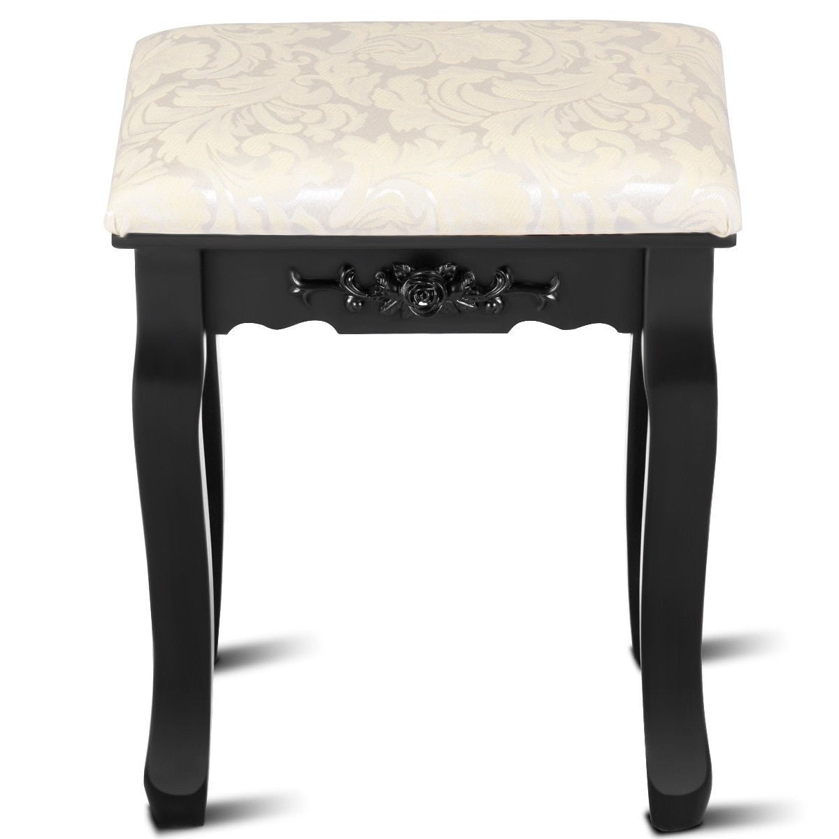 Vanity Stool Makeup Bench Dressing Stool-Black